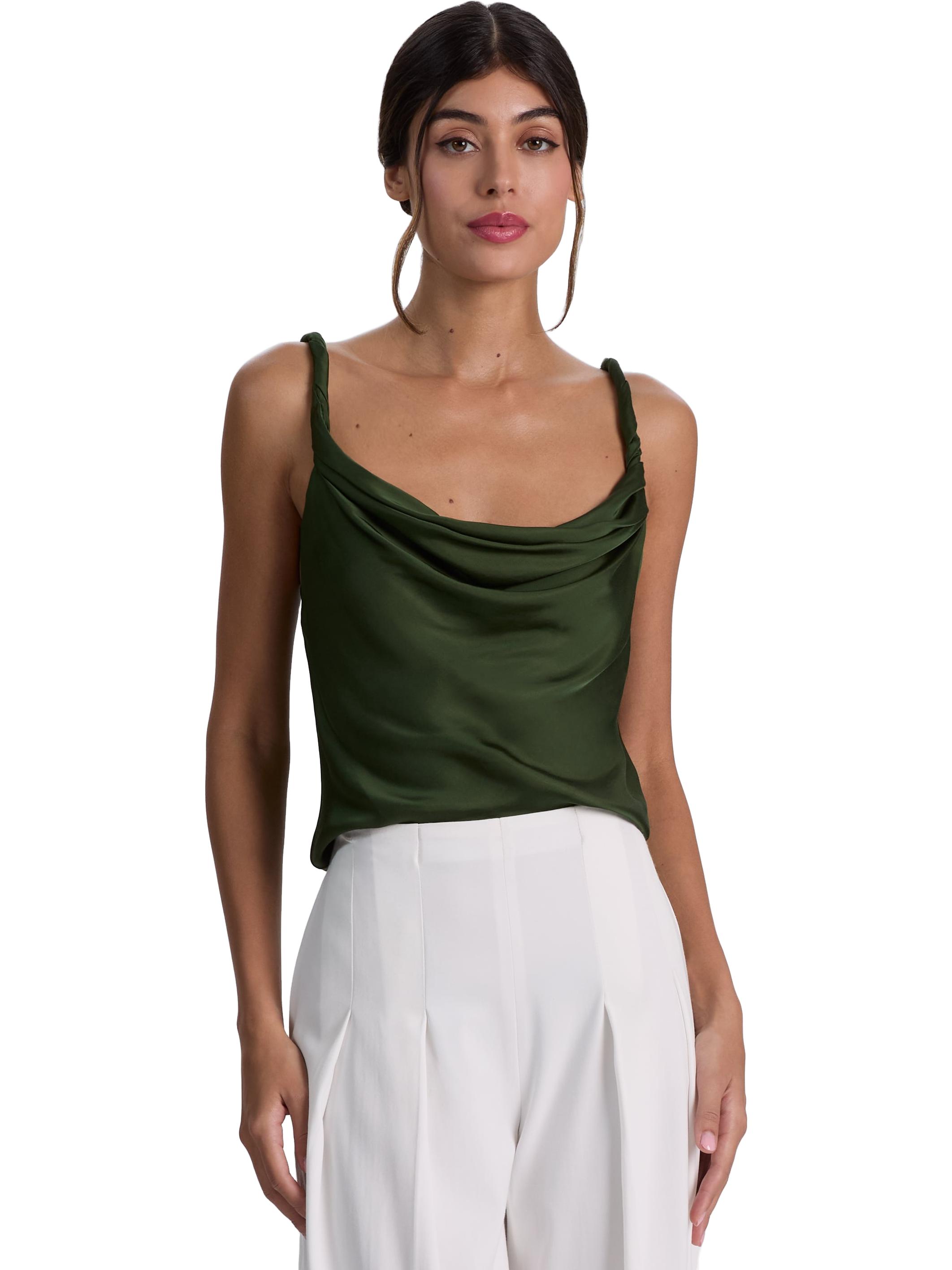 ALICE + OLIVIA Alice + Olivia Monique Twist Strap Tank